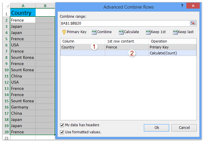 How to find the second most common/frequent number or text in Excel?