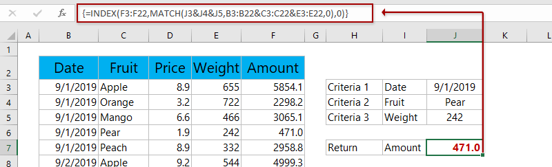How To Find Value With Two Or Multiple Criteria In Excel 