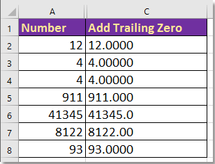 How to add leading zero to fixed number length in Excel?