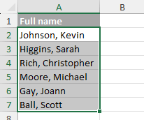 Switch first & last names in Excel: An easy complete guide