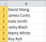How to flip the first and last name in cells in Excel?