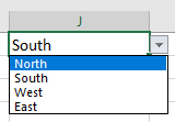 How to force user to select data from a list in Excel?
