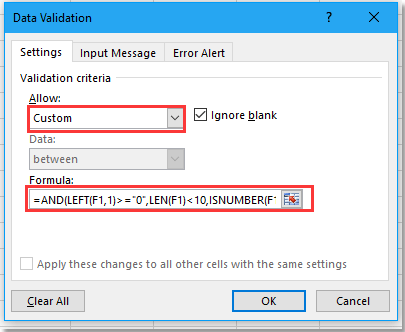 How to use data validation to only allow SSN number entered in Excel?
