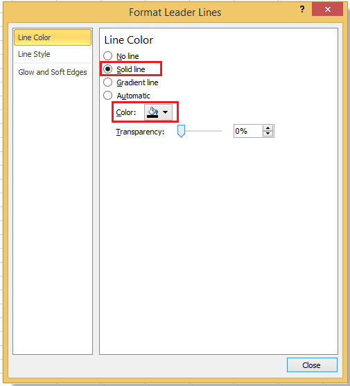 How To Format Leader Lines In Excel 