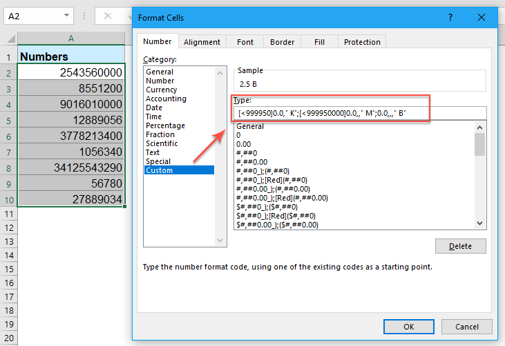 How To Format Numbers In Thousands Million Or Billions In Excel 