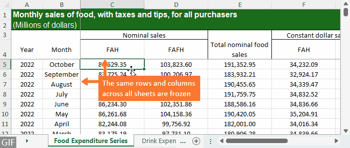 Freeze rows and columns in Excel (Easy tutorial)