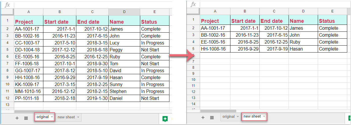 How To Copy Row To Another Sheet Based On Cell Value In Google Sheet 