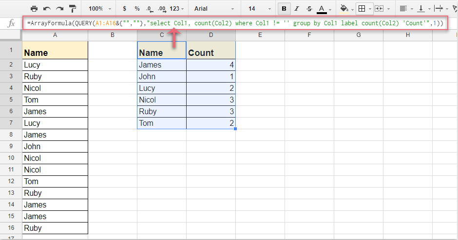 Pivot Table Count Number Of Instances Google Sheets Brokeasshome