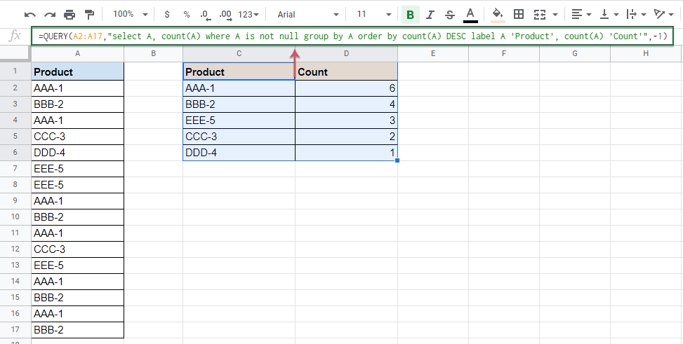 How To Find The Most Common Text Value In A List In Google Sheets 