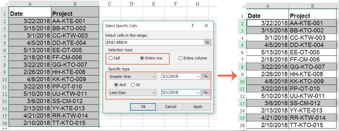 How to highlight rows based on date in Goolge sheet?