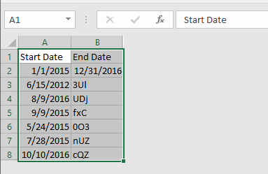 How to quickly grey out all unused area in Excel?