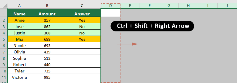 3 methods to easily grey out all unused area in Excel