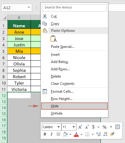 3 methods to easily grey out all unused area in Excel