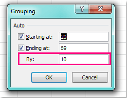 How to group by age in pivot table?