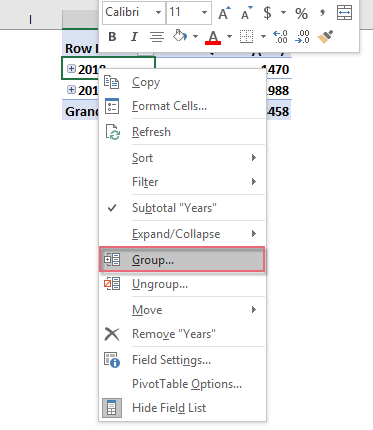 How To Group Date By Month, Year, half year or other specific dates In ...