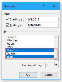 How To Group Date By Month, Year, half year or other specific dates In ...