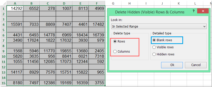 How To Hide Multiple Blank Rows Or Columns In Excel At Once In Excel 6590