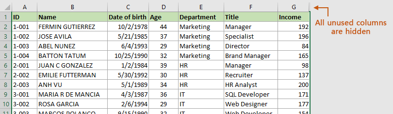 Hide Columns In Excel Full Guide With 8 Methods