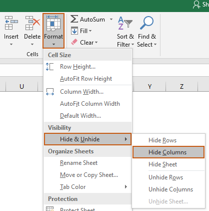 Hide columns in Excel (full guide with 8 methods)