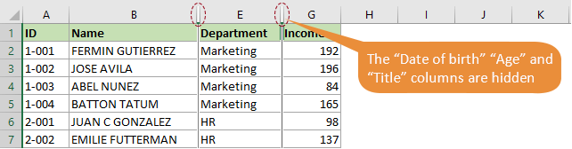 Hide columns in Excel (full guide with 8 methods)