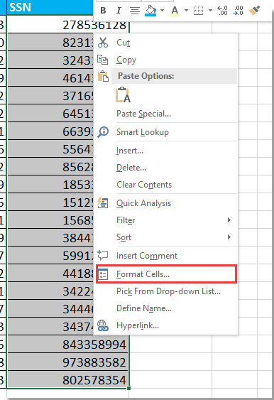 How to only hide part of cell value in Excel?