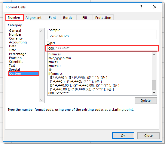 How to only hide part of cell value in Excel?