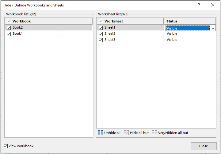 How To Quickly Hide Excel Workbooks In Excel 5692