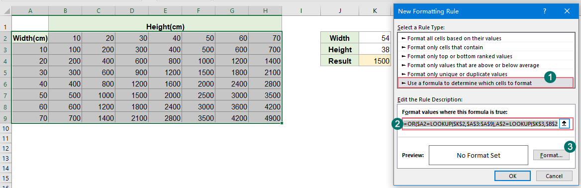 How to highlight approximate match lookup in Excel?