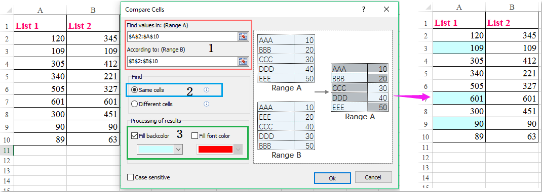 How to highlight cell based on adjacent cell value in Excel?