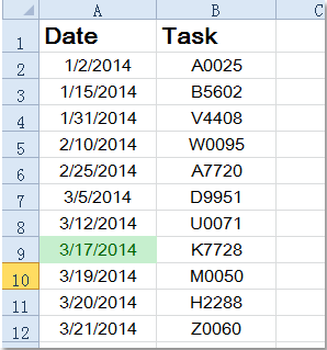 How to highlight the date of current day / week / month in Excel?
