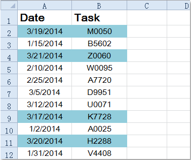 How to highlight the date of current day / week / month in Excel?