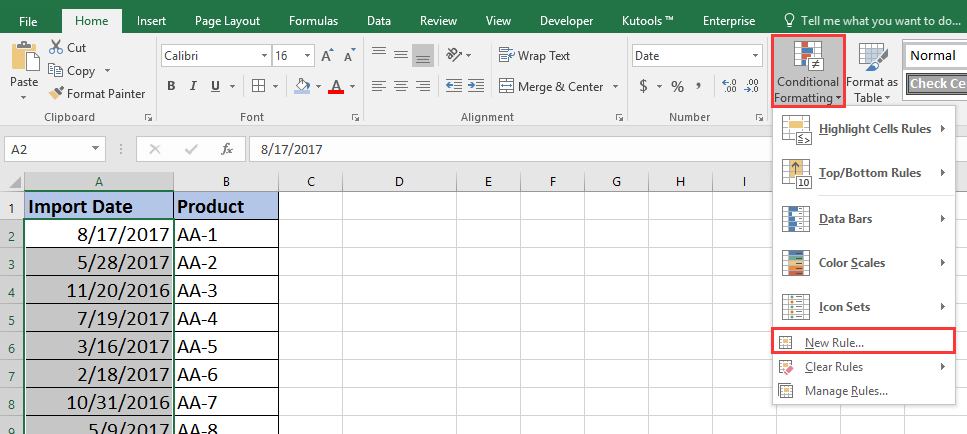 how-to-highlight-the-dates-over-a-year-old-in-excel