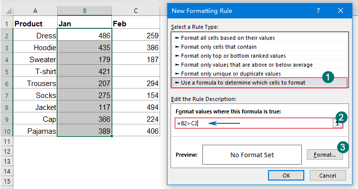 How To Highlight Cell If Value Is Greater Than Another Cell In Excel 