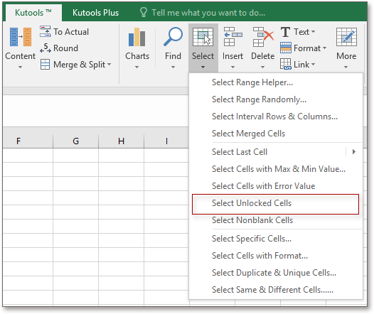 How to highlight locked cells in Excel