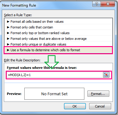 How to highlight odd or even numbers in Excel?