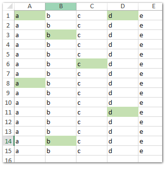 How to highlight/color unlocked cells in Excel?