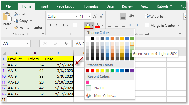 How To Highlight Rows With Weekend Days In Excel