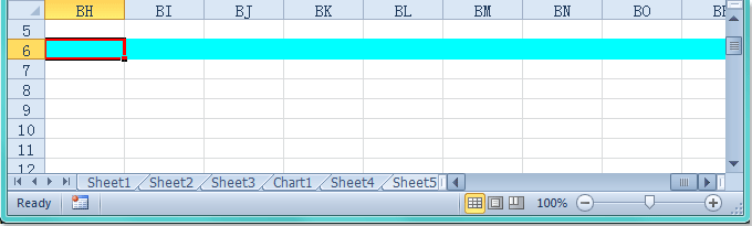 How To Highlight Entire Whole Row While Scrolling In Excel Worksheet 