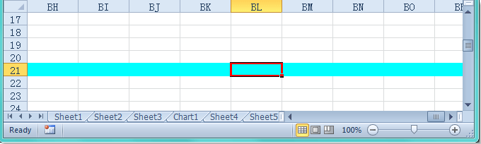 How To Highlight Entire Whole Row While Scrolling In Excel Worksheet 