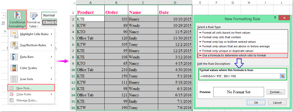 How To Highlight Rows Based On Multiple Cell Values In Excel 