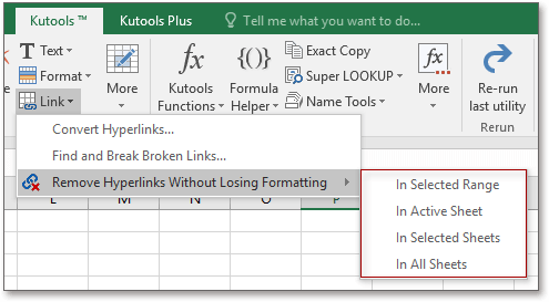 How to convert hyperlink to plain text in Excel?