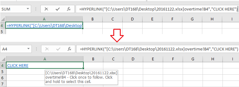 How to quickly create a hyperlink to specific worksheet in another ...