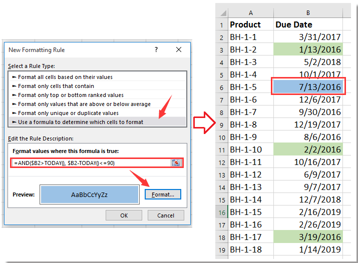 How To Identify Or Highlight Expired Or Upcoming Dates In Excel 