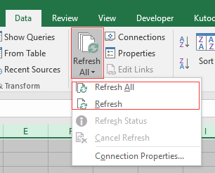 How to import and connect a website in Excel?