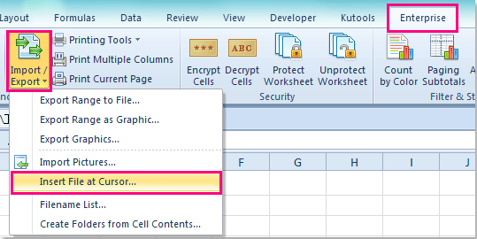 How to import data from another worksheet?
