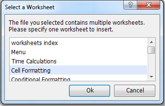 How to import a text file or worksheet in Excel?