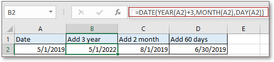 How To Increment Date By 1 Month 1 Year Or 7 Days In Excel