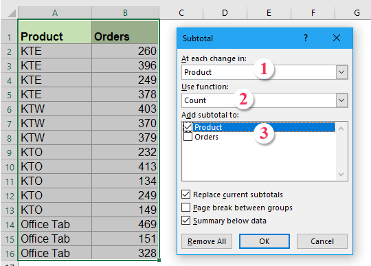 How to insert blank rows when value changes in Excel?