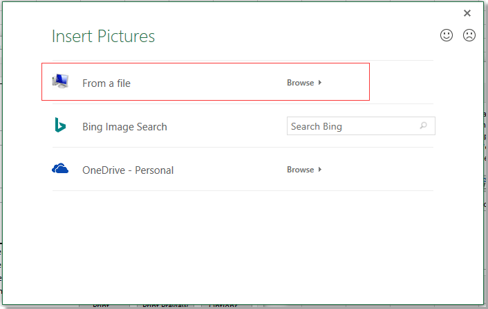 How to insert company logo into worksheet?