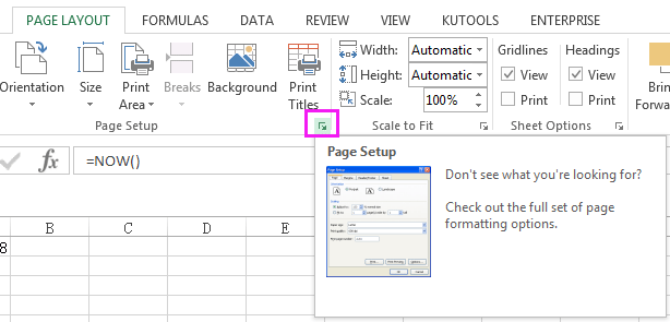 How To Insert Current Date And Time In Excel Cell header footer 